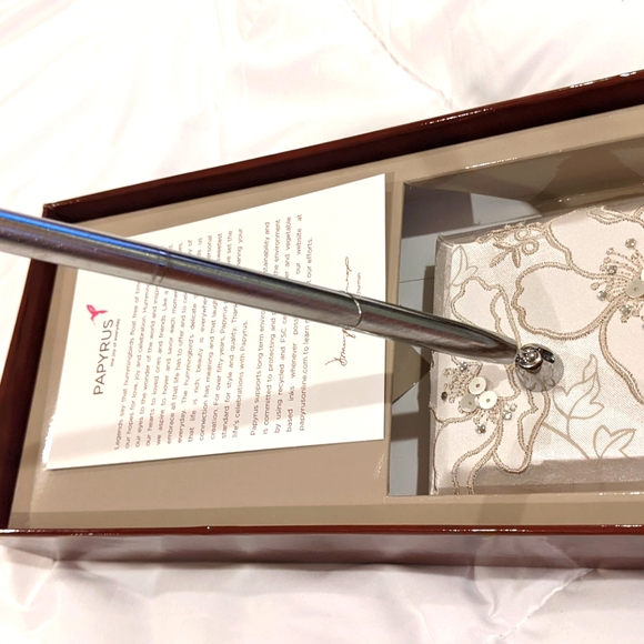 Papyrus | Office | Papyrus Pen Stand 2pc Set Wpearl Insets | Poshmark